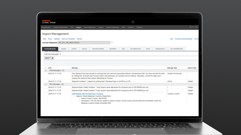 Import Management | ONESOURCE | India | Thomson Reuters